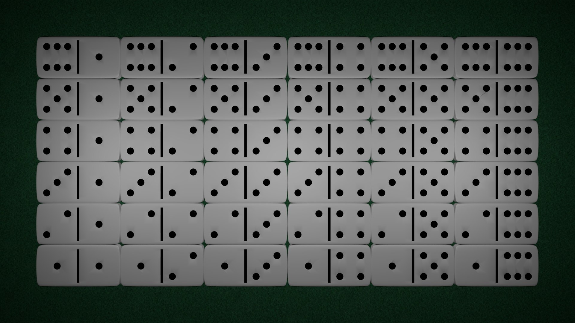 Free Set Domino 3d Model