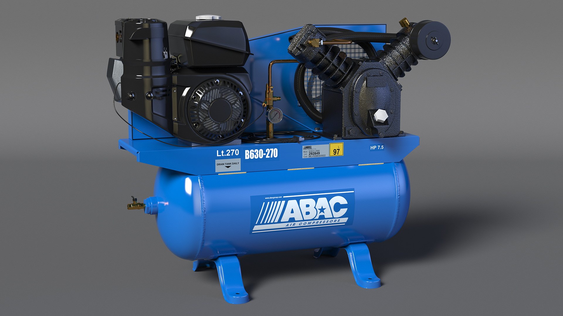 Air Compressor Abac 3D - TurboSquid 2189786