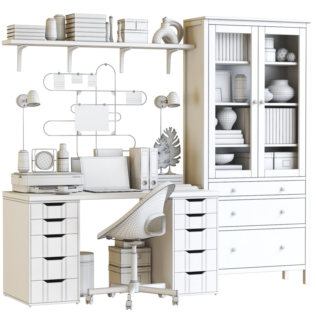 3D IKEA Office Workplace 127 - TurboSquid 2161234