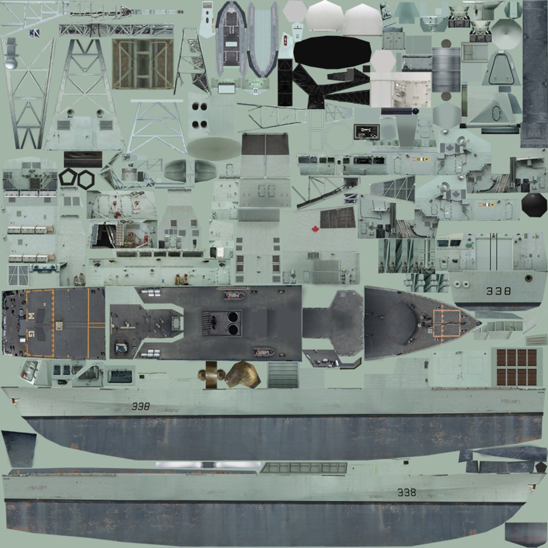 Halifax Class Patrol Frigate 3d Model