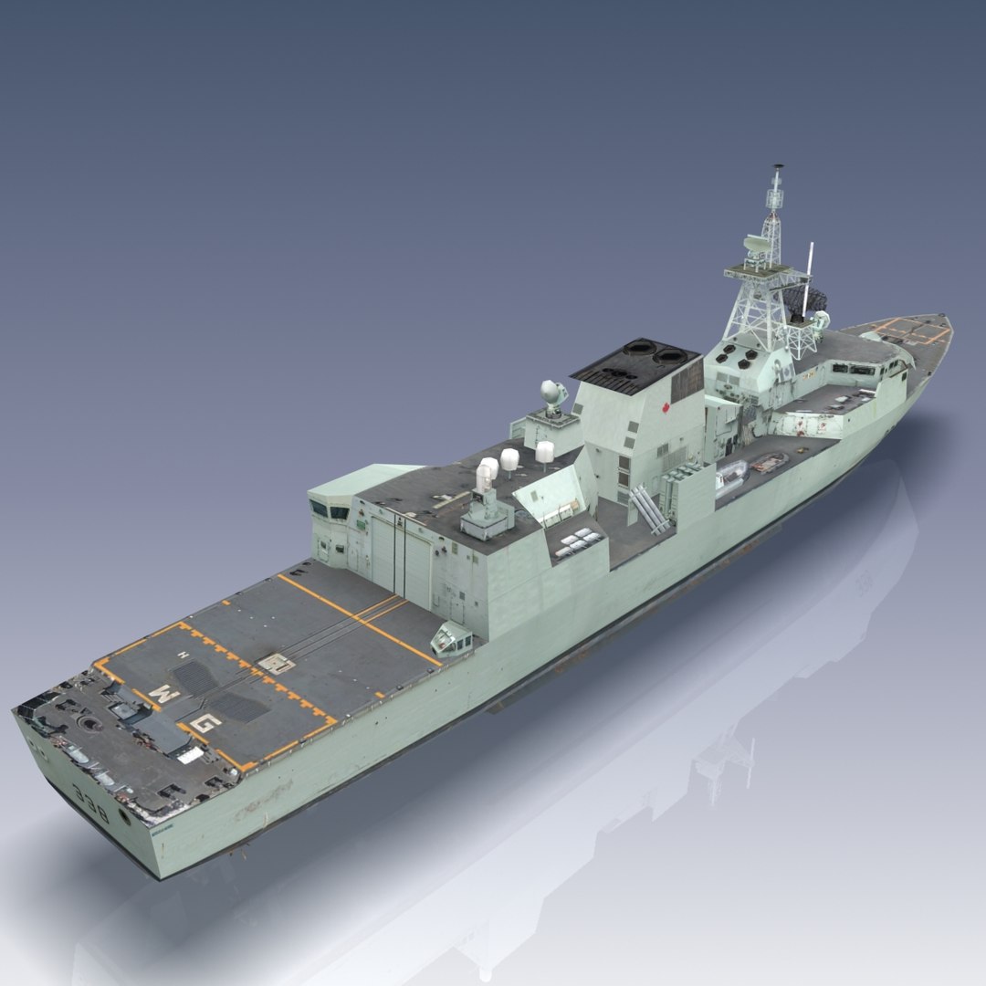 Halifax Class Patrol Frigate 3d Model