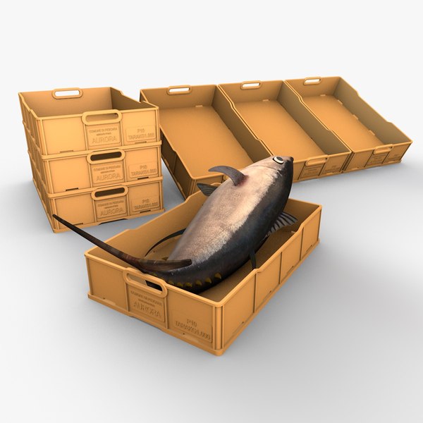 fish crate 3d model