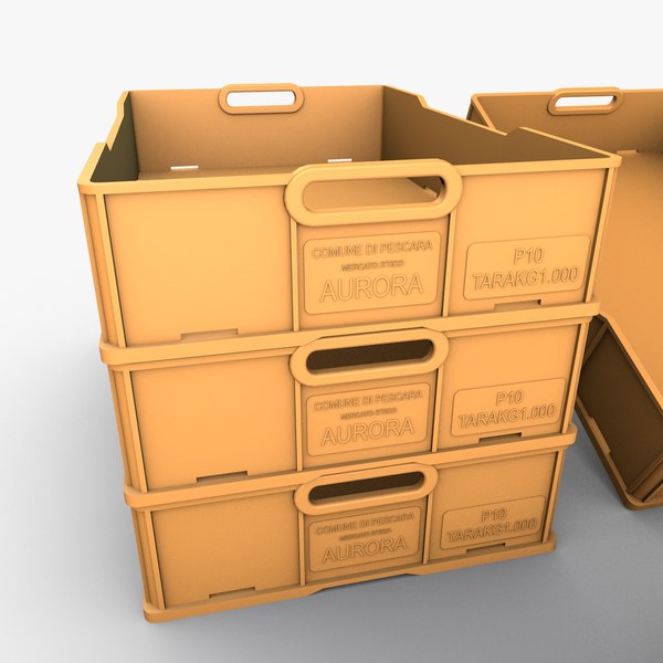 fish crate 3d model
