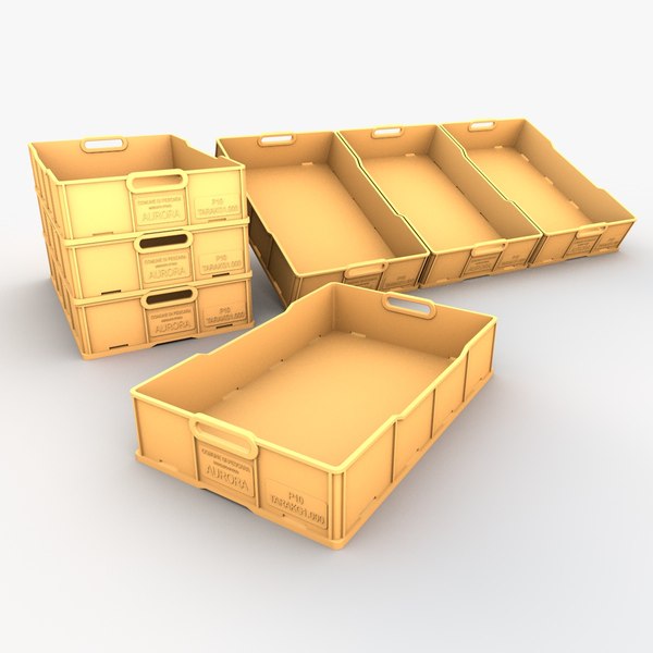 fish crate 3d model
