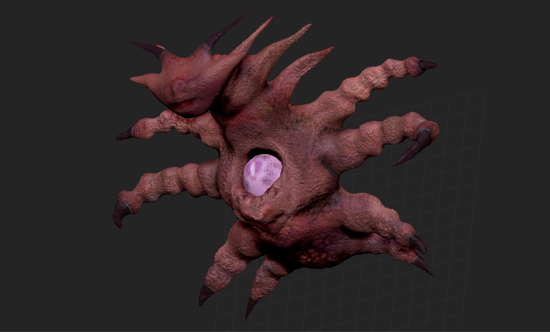 Crazy Alien Monster 3d Fbx