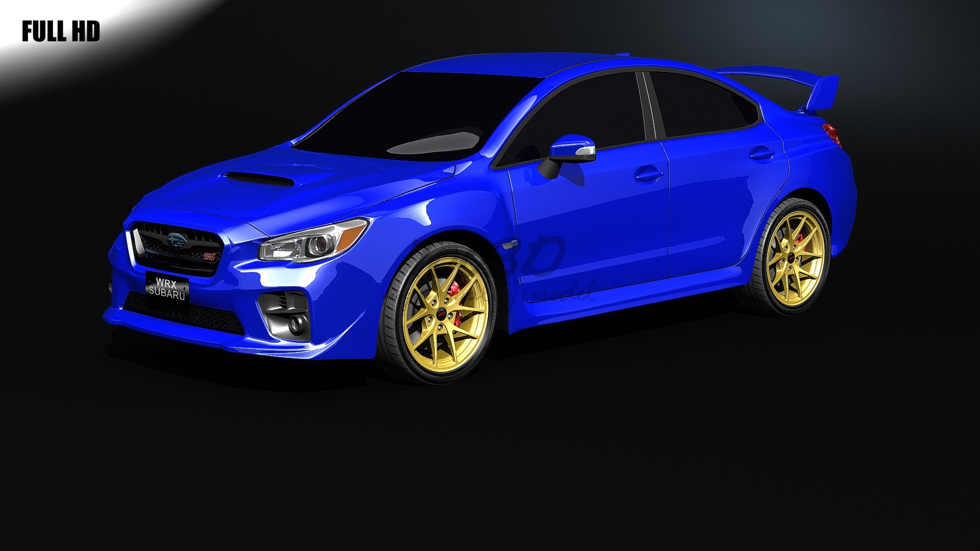 3d Model Of Subaru Wrx Sti