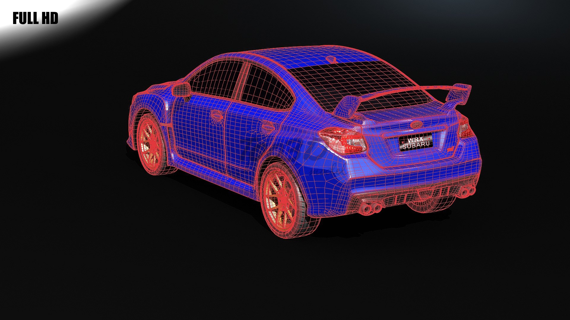 3d Model Of Subaru Wrx Sti
