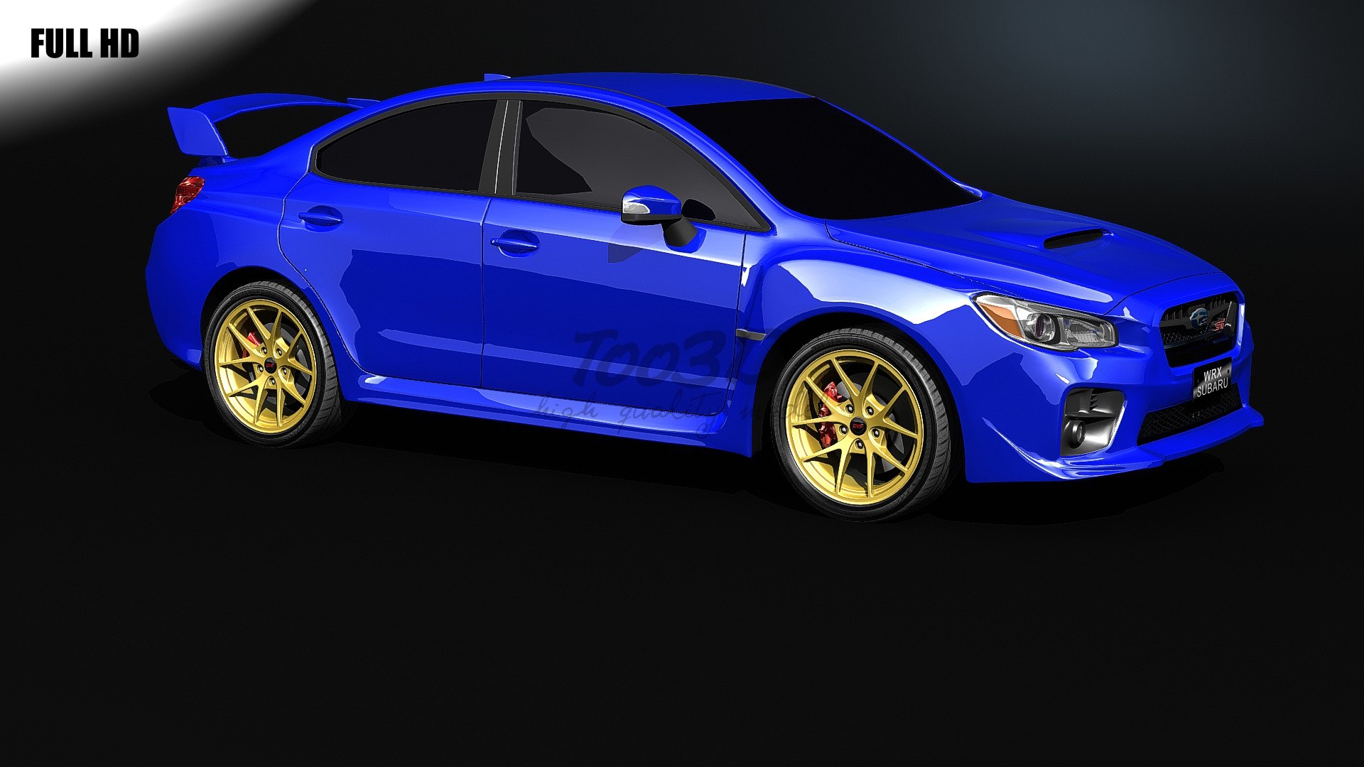 3d Model Of Subaru Wrx Sti