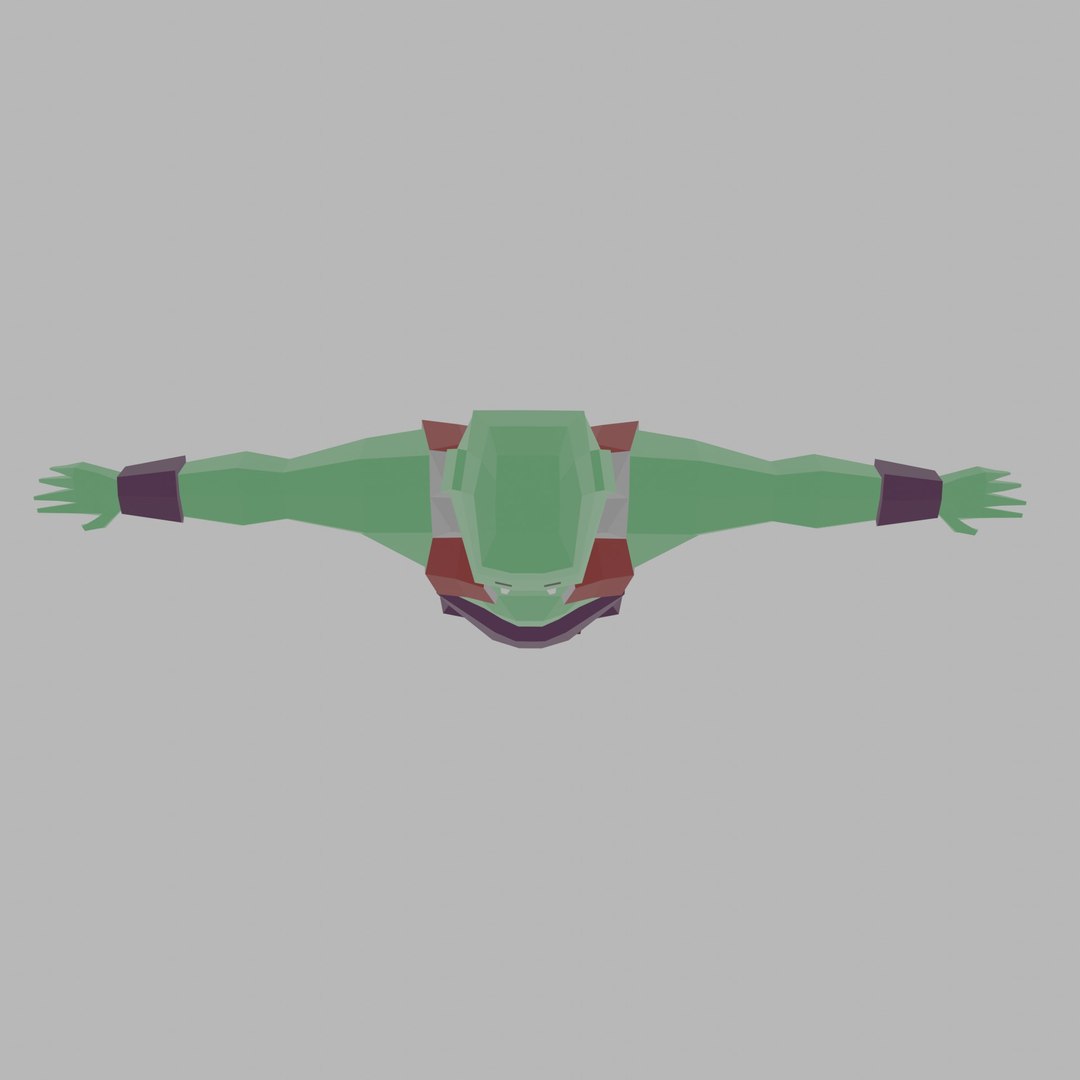 3D Low Poly Ork Rigged 1 - TurboSquid 2169179