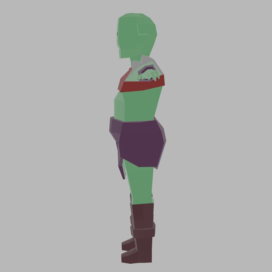 3D Low Poly Ork Rigged 1 - TurboSquid 2169179