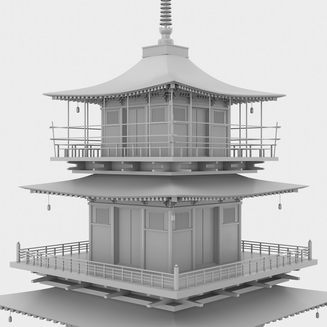 Japanese Pagoda 3D Model - TurboSquid 1975917