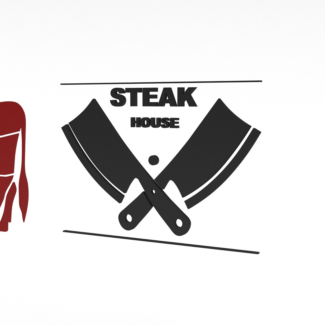 3D Butcher And Steakhouse Signs - TurboSquid 2006834