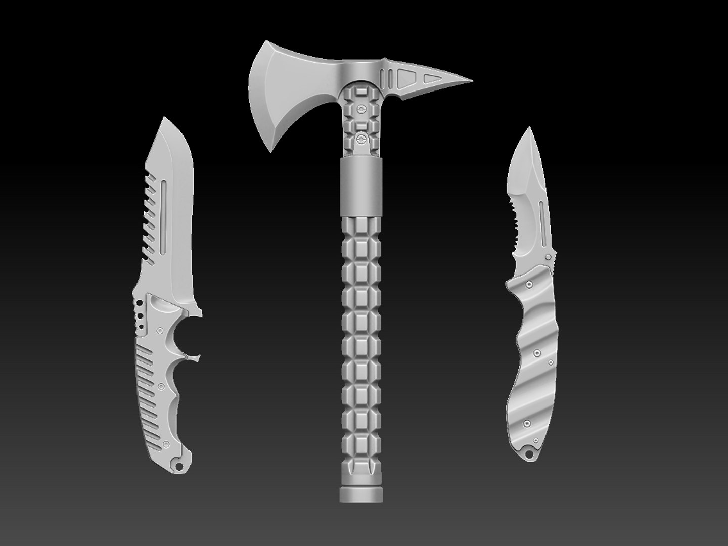 3D модель Combat Tactical Printable Collection - TurboSquid 1953643