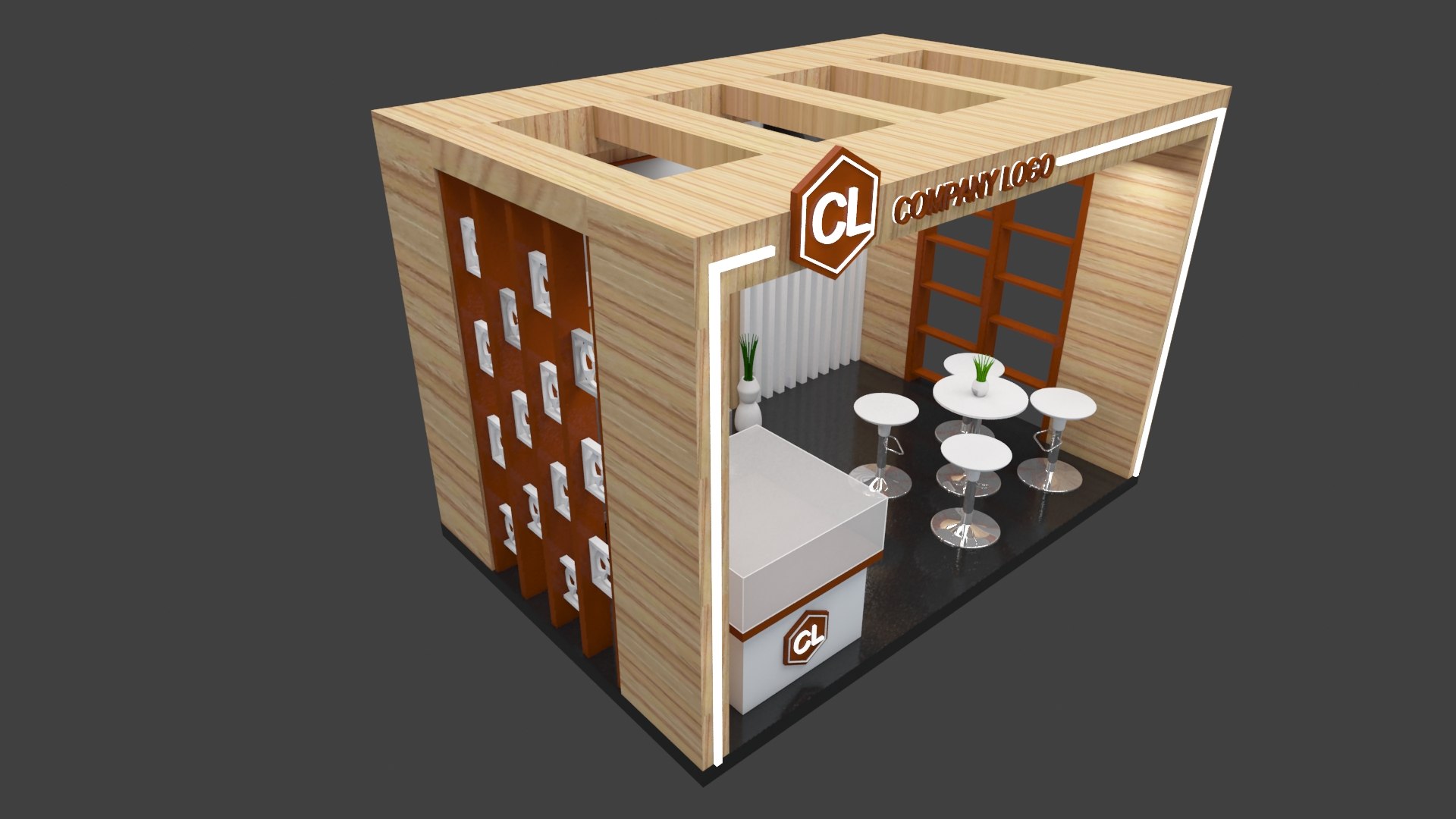 3D Booth 366cm X 244cm - TurboSquid 1778748