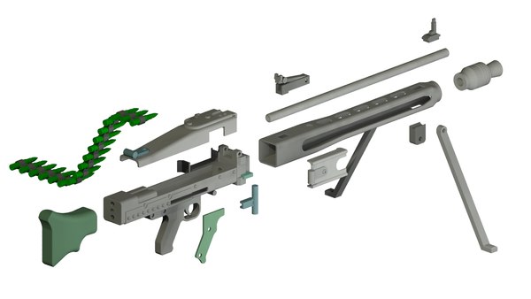 MG3 machine gun 3D model - TurboSquid 2016124