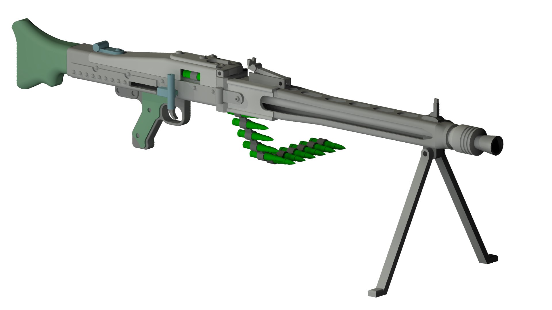 MG3 machine gun 3D model - TurboSquid 2016124