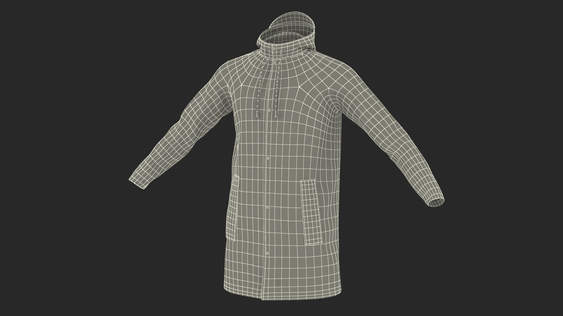 Waterproof Outdoor Raincoat Coat 3D Model - TurboSquid 1528528
