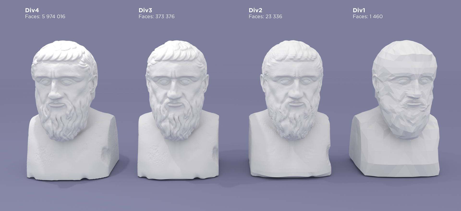 modelo 3d Busto de platón - TurboSquid 1173481