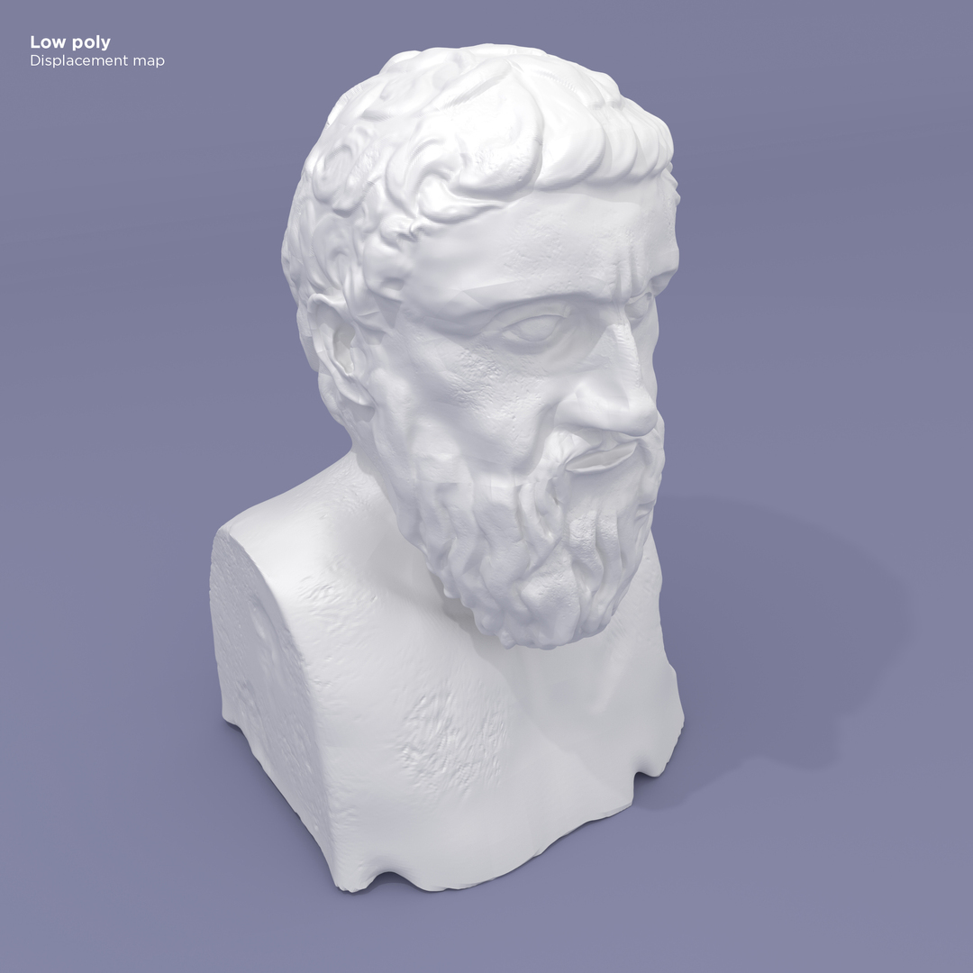 modelo 3d Busto de platón - TurboSquid 1173481