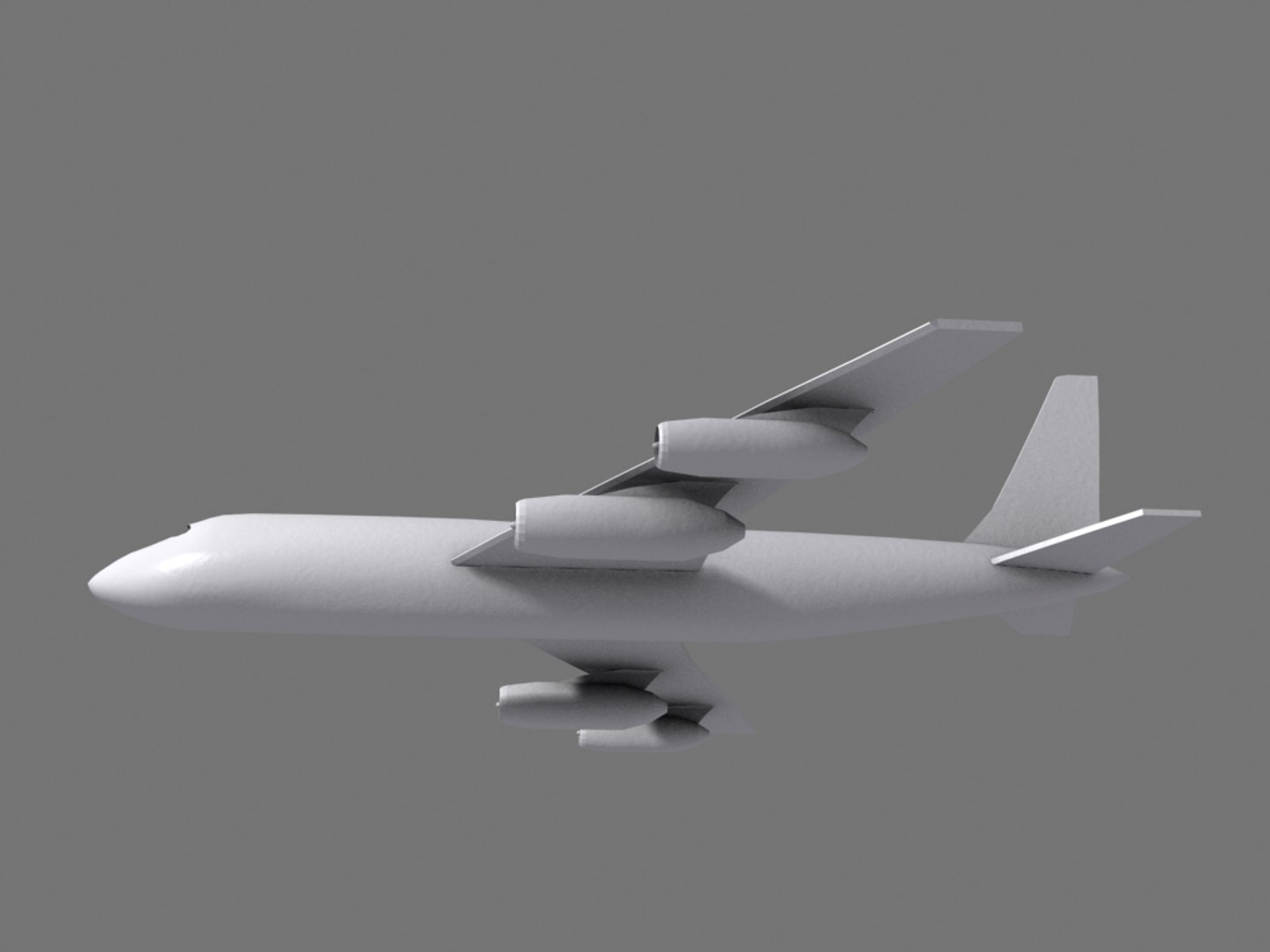 Low-poly Passenger Jet Airliner 3d 3ds