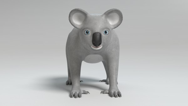3D cartoon koala model - TurboSquid 1508534