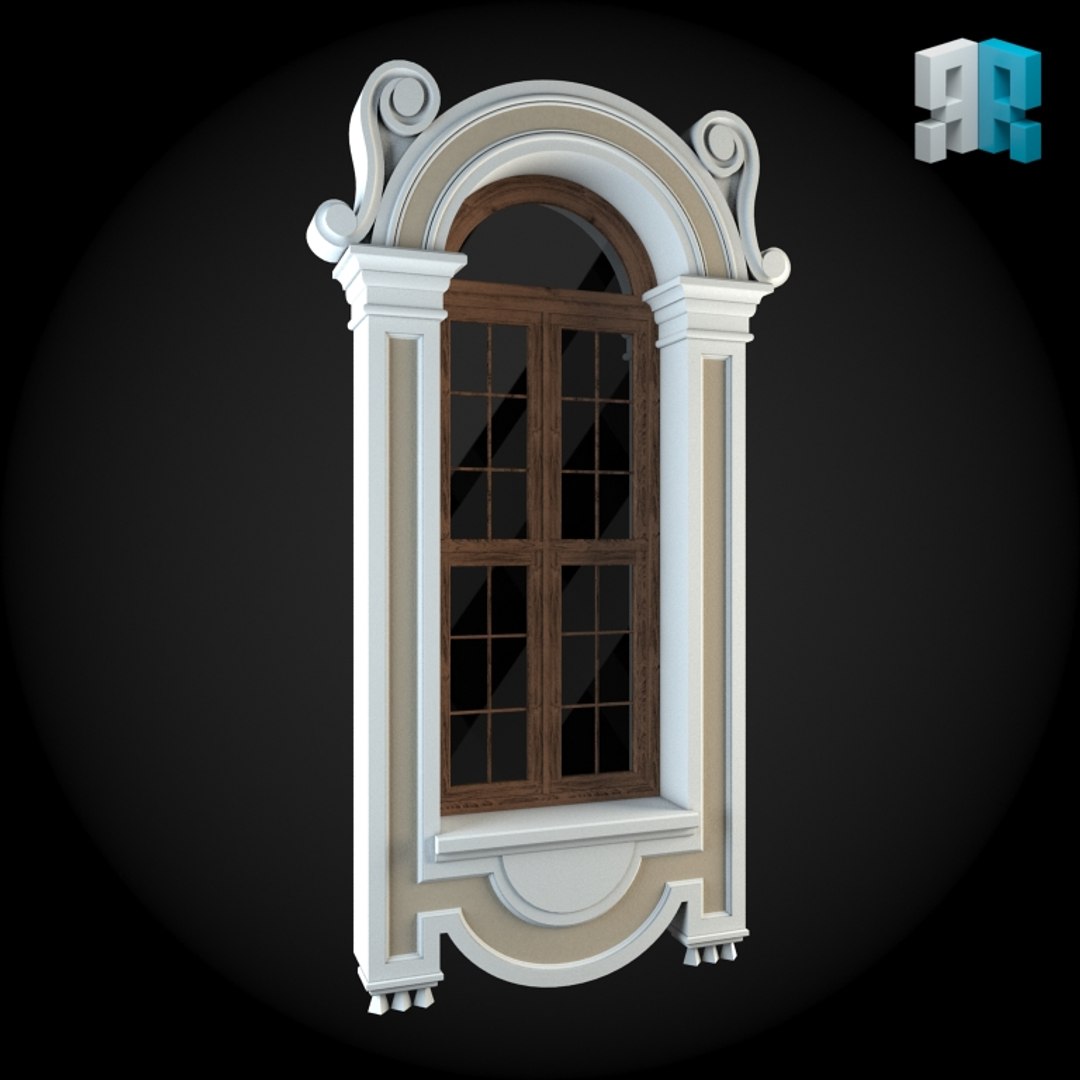 window 3d obj