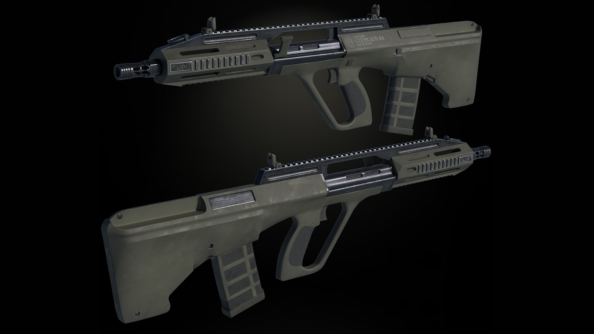 AUG A4 3D Model - TurboSquid 2304977