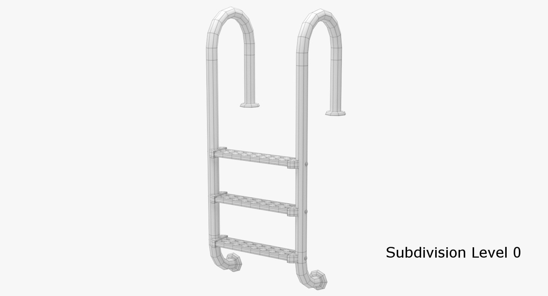 3d Model Pool Ladder 2