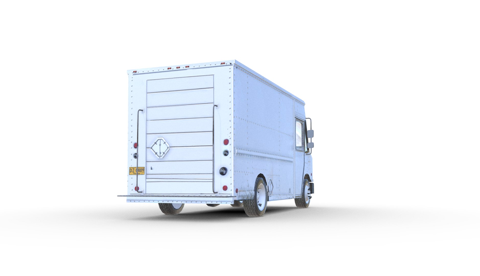 Generic White Mail Truck 3D Model - TurboSquid 2138111