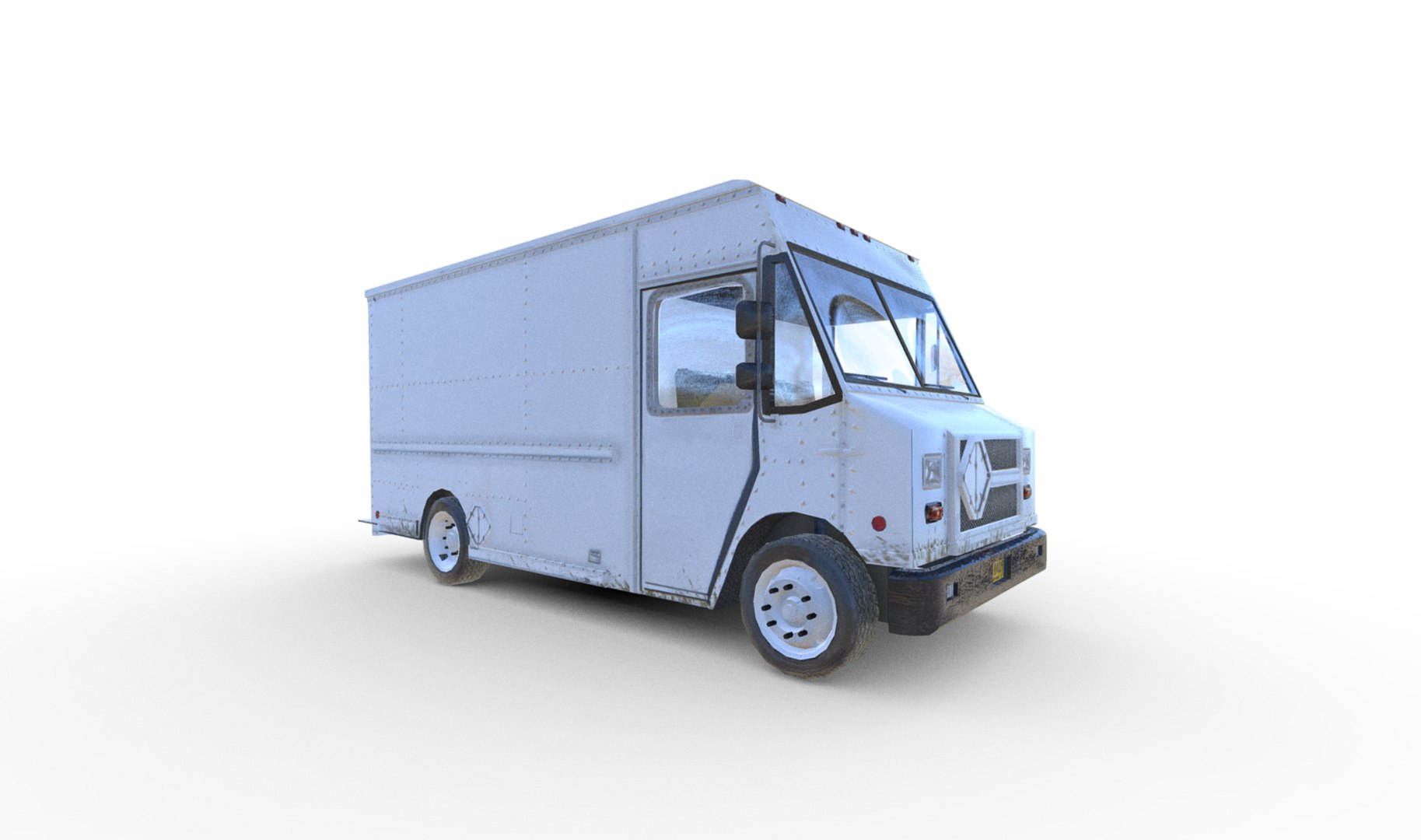 Generic White Mail Truck 3D Model - TurboSquid 2138111