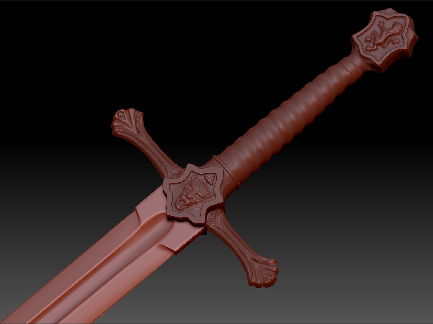 3d Model Realistic Sword