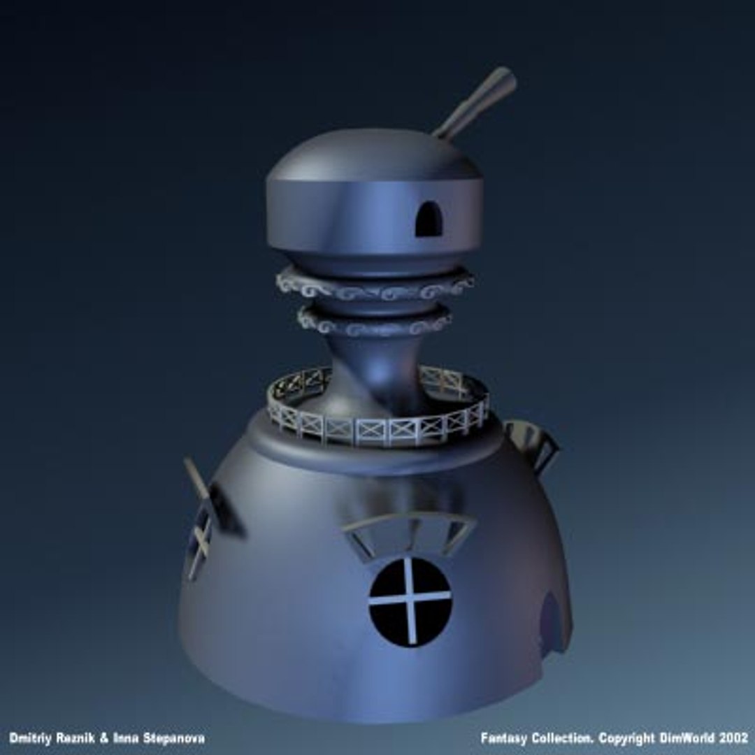 3d Fantasy Building Goblin House Model