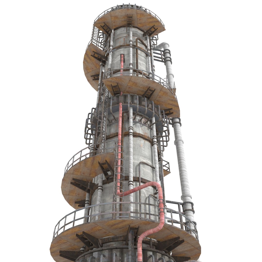Nuclear Refinery Unit 3d Model