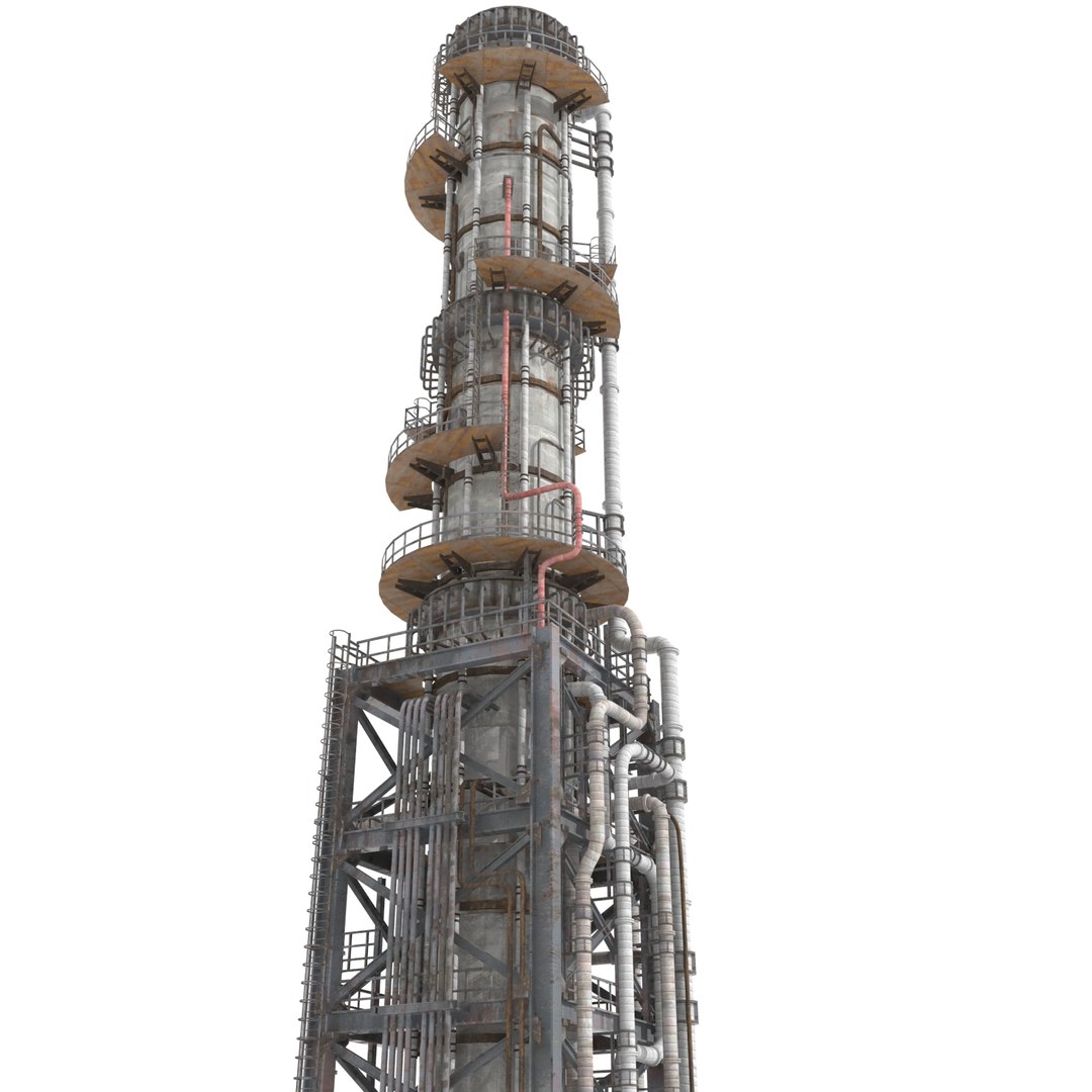 Nuclear Refinery Unit 3d Model