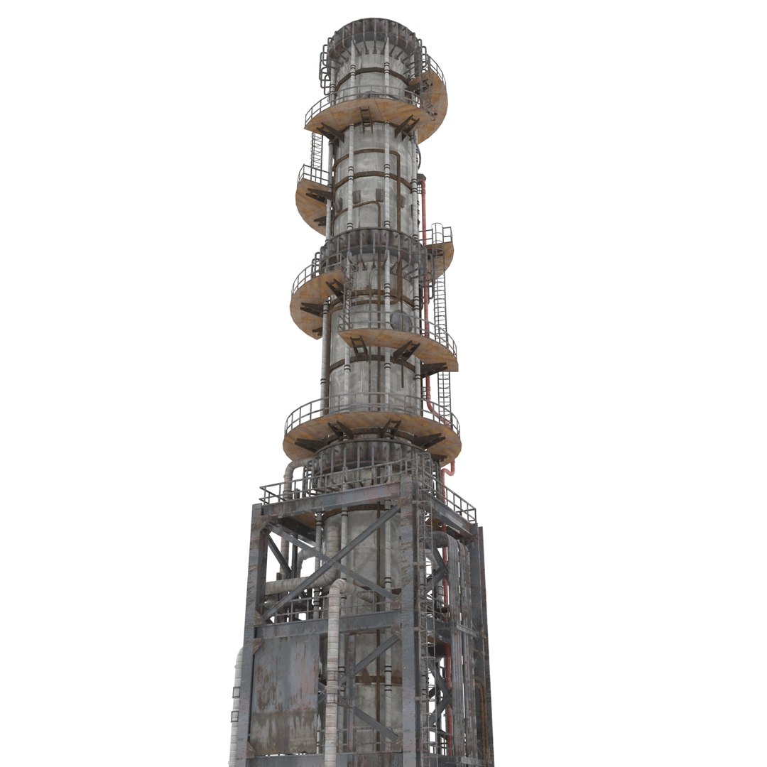 Nuclear Refinery Unit 3d Model