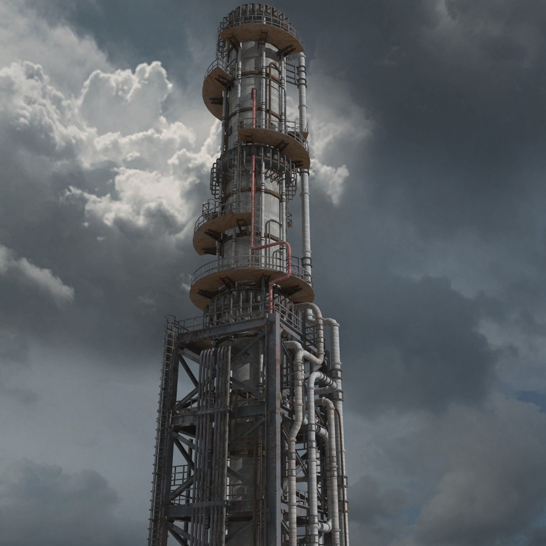 Nuclear Refinery Unit 3d Model