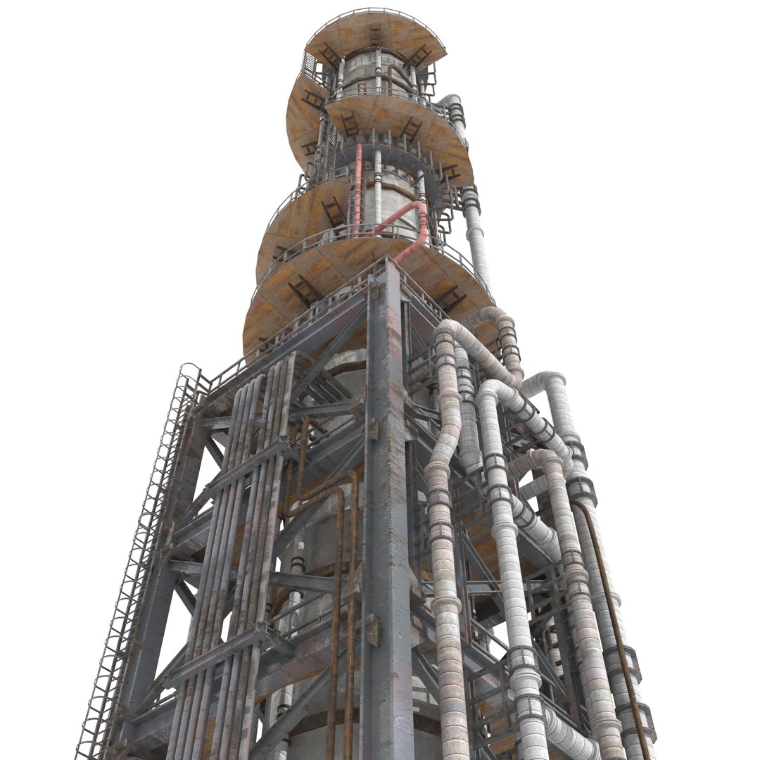 Nuclear Refinery Unit 3d Model