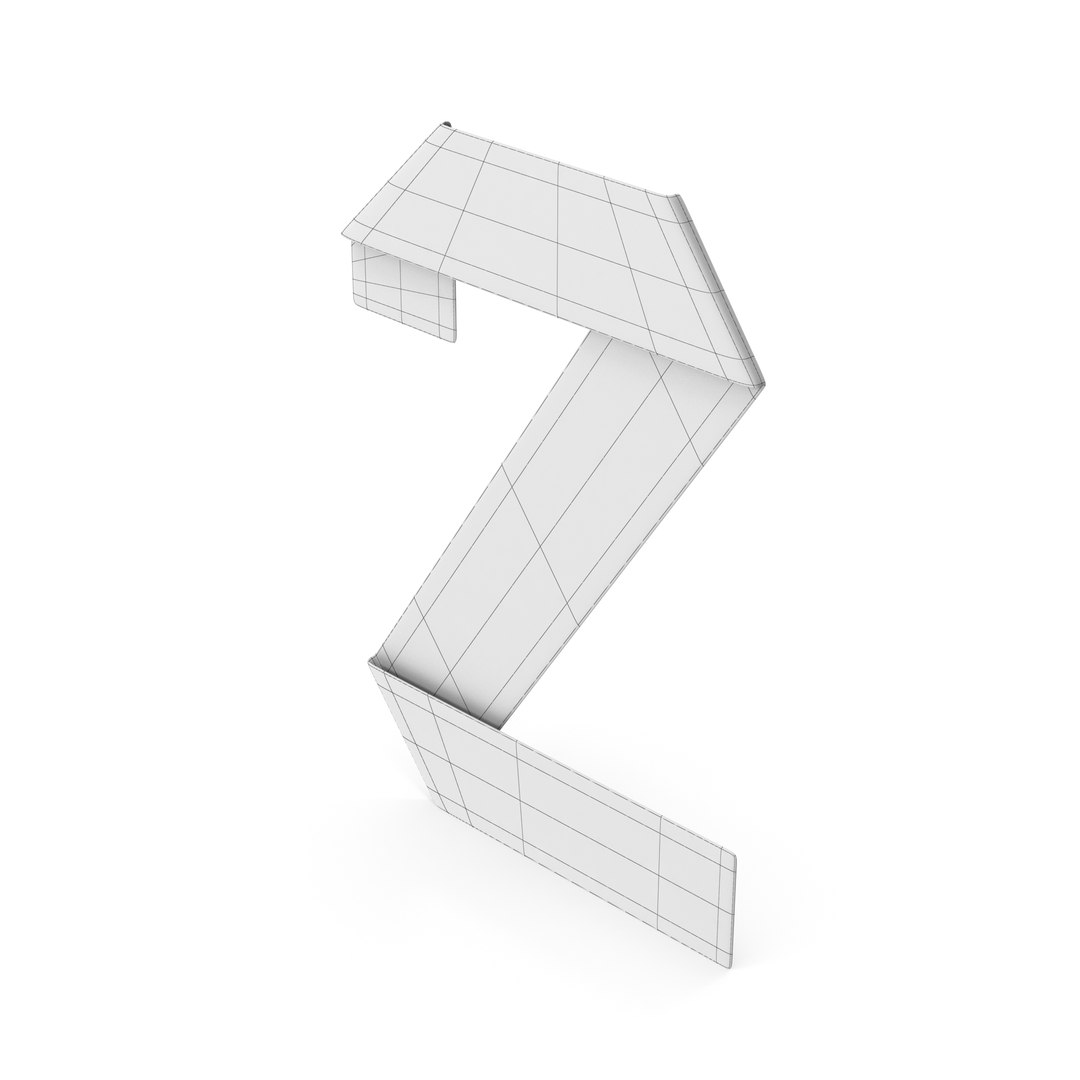 Ribbon Numbers 3D Model - TurboSquid 2201106