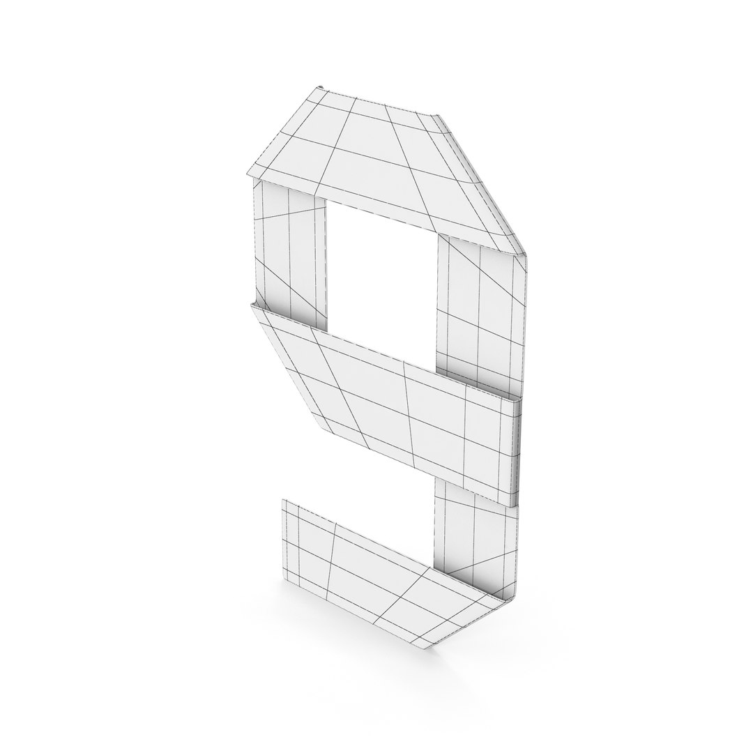 Ribbon Numbers 3D Model - TurboSquid 2201106