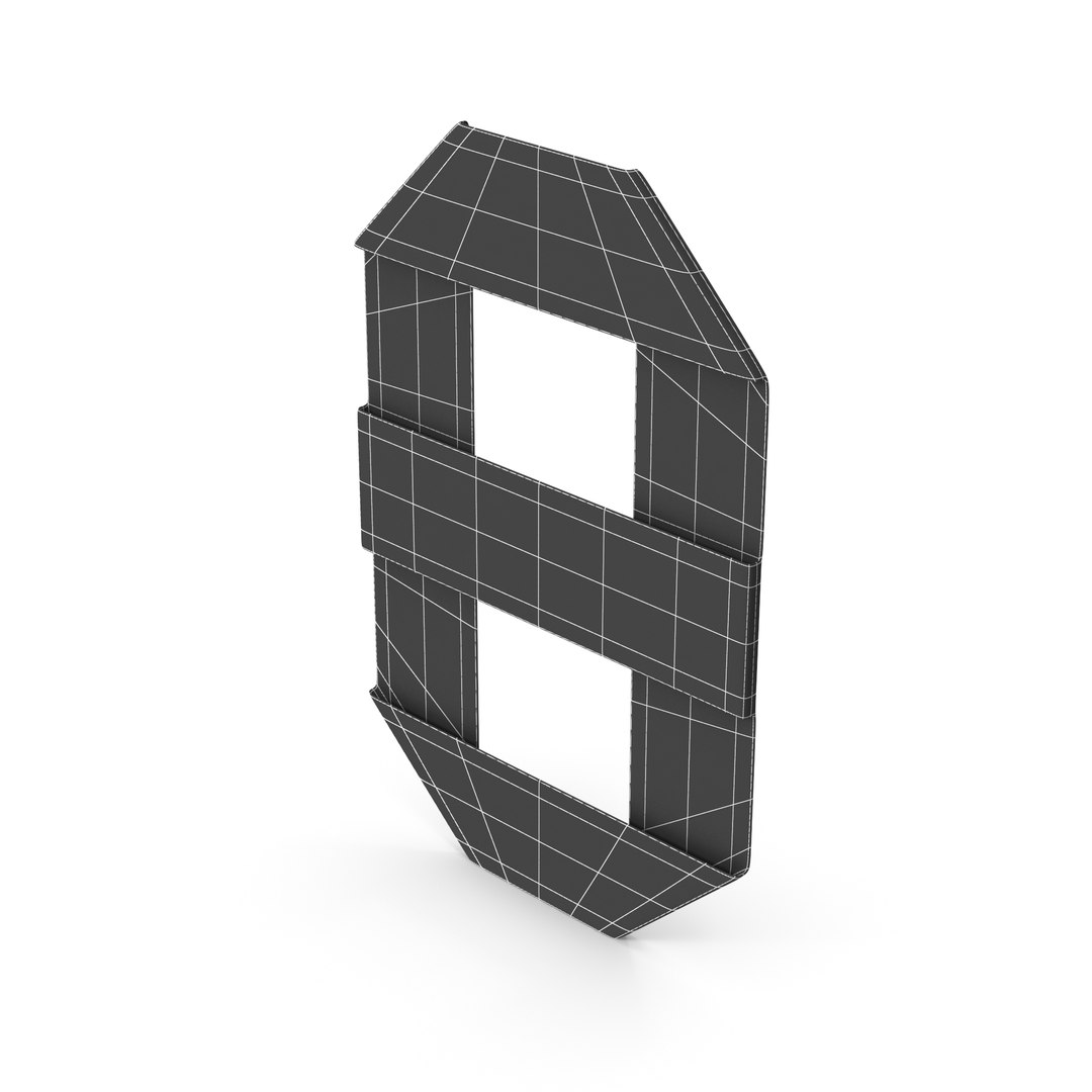 Ribbon Numbers 3D Model - TurboSquid 2201106