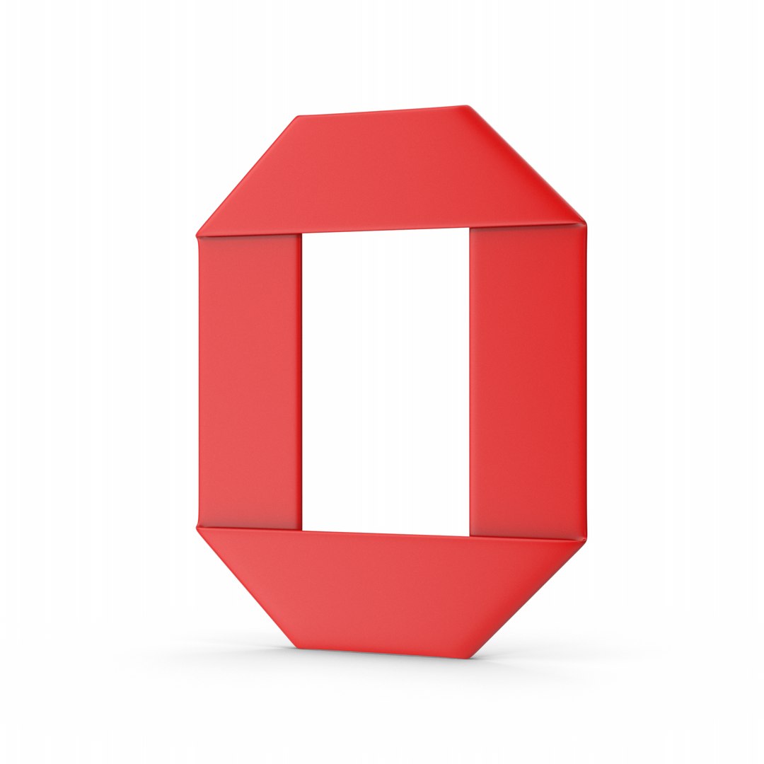 Ribbon Numbers 3D Model - TurboSquid 2201106