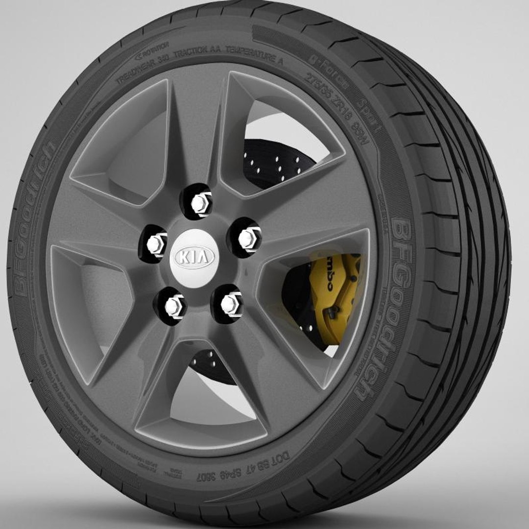 3d Kia Rim Tyre Model