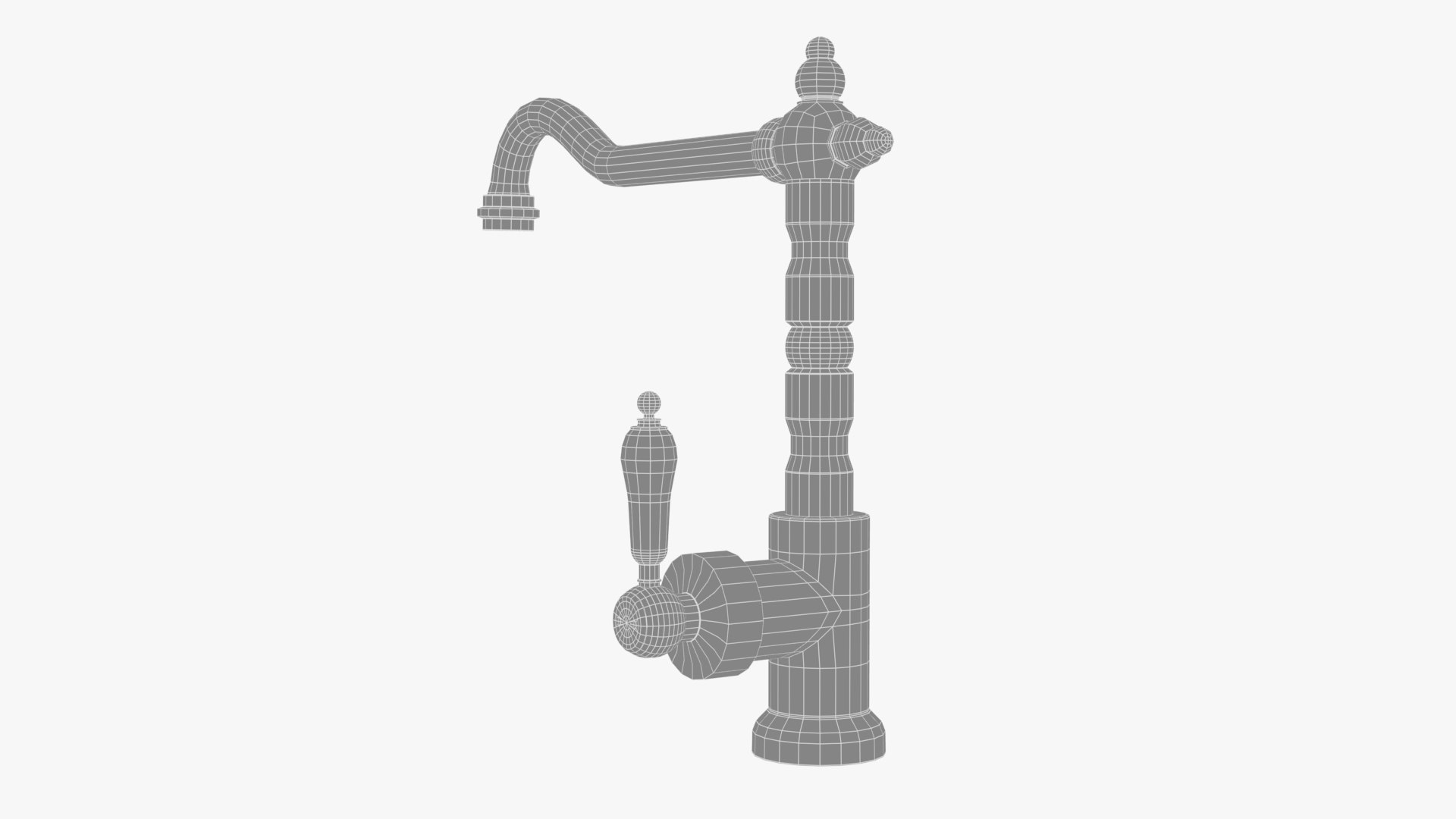 Realistic Kitchen Faucet 3D Model - TurboSquid 1834378