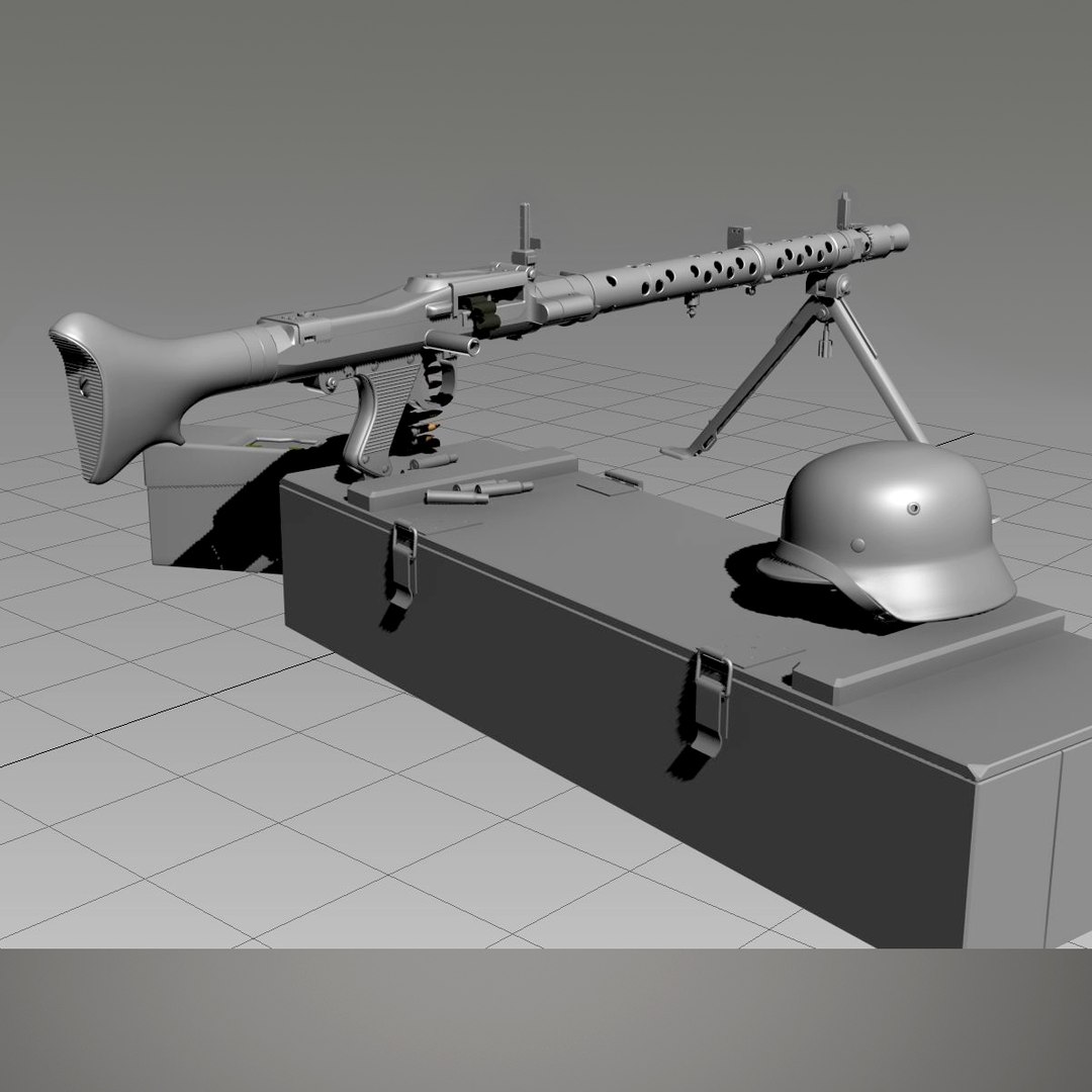 Mg 34 Machine Gun 3D - TurboSquid 1156159