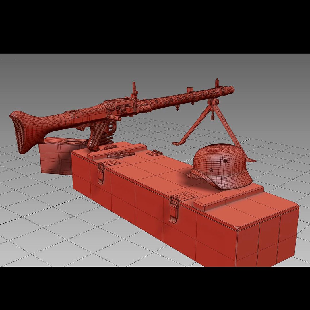 Mg 34 Machine Gun 3D - TurboSquid 1156159