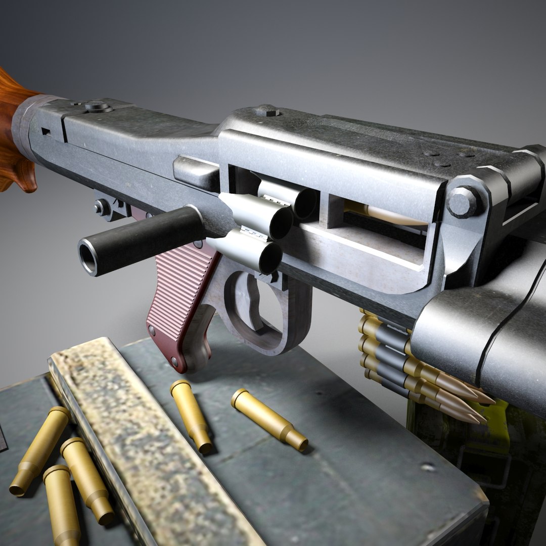 Mg 34 Machine Gun 3D - TurboSquid 1156159