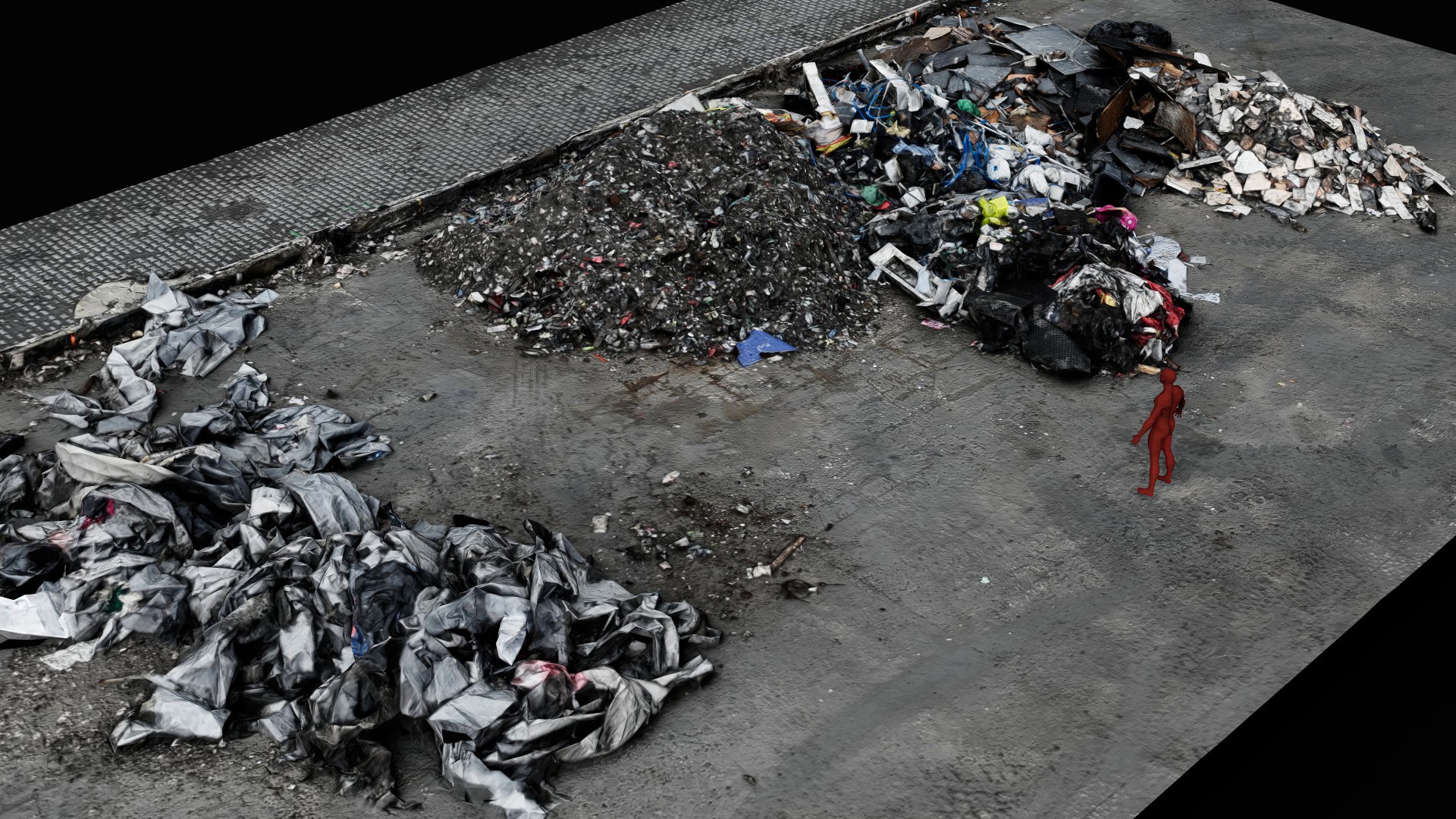 Debris Trash Piles Destroyed Building Ruins Part3 Scan 3D Model ...