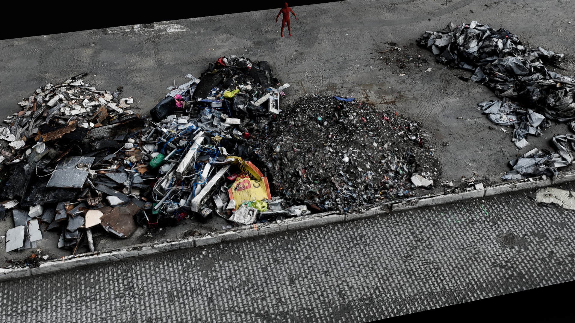 Debris Trash Piles Destroyed Building Ruins Part3 Scan 3D Model ...