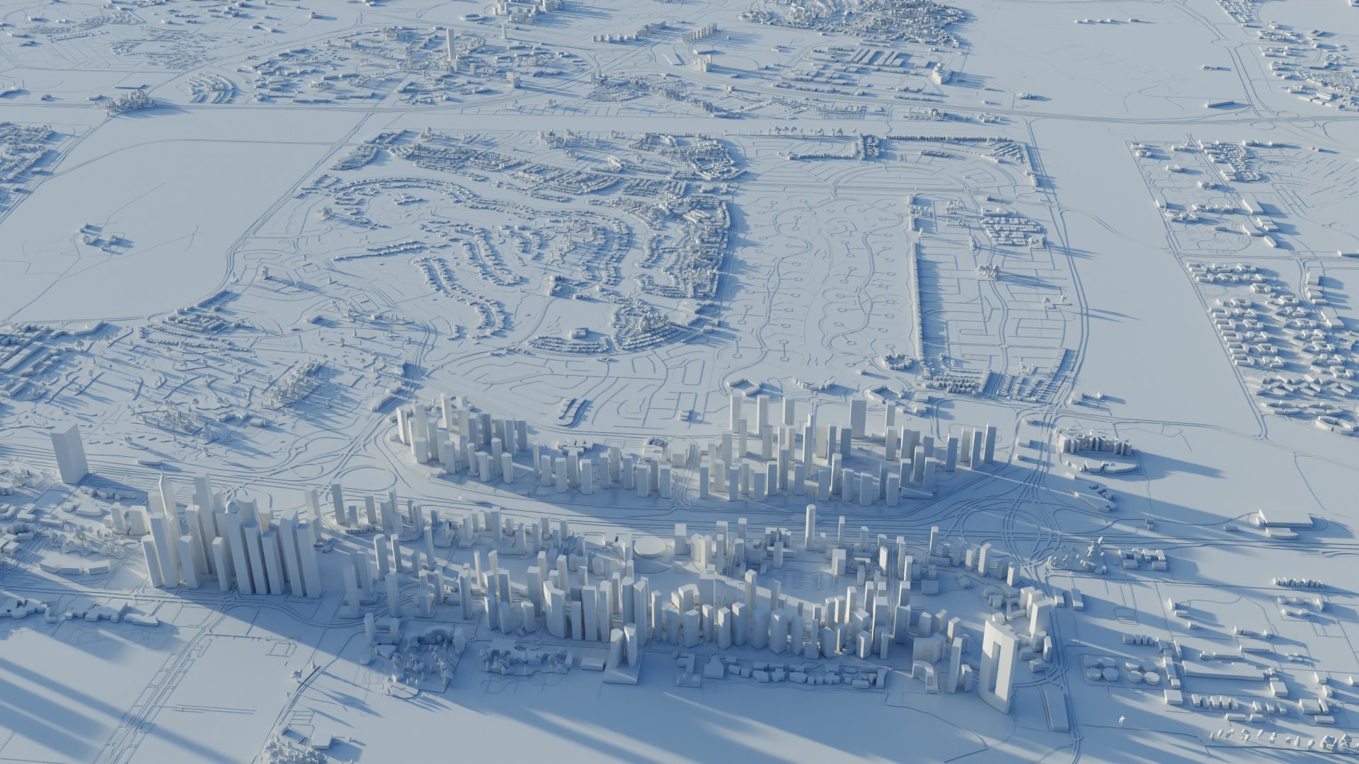 3D Dubai City Map - TurboSquid 1841145