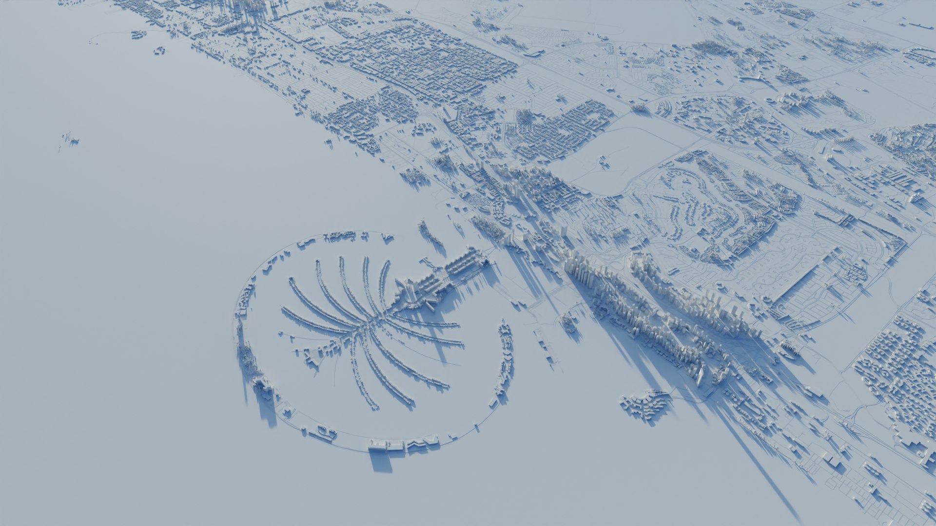 3D Dubai City Map - TurboSquid 1841145